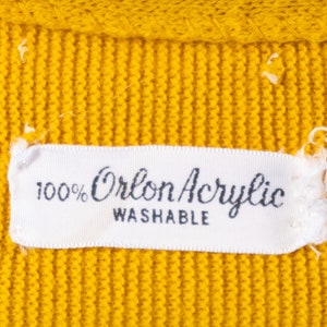 Vintage Mustard Yellow Gold Cardigan Sweater Medium 50's 60's Orlon ...