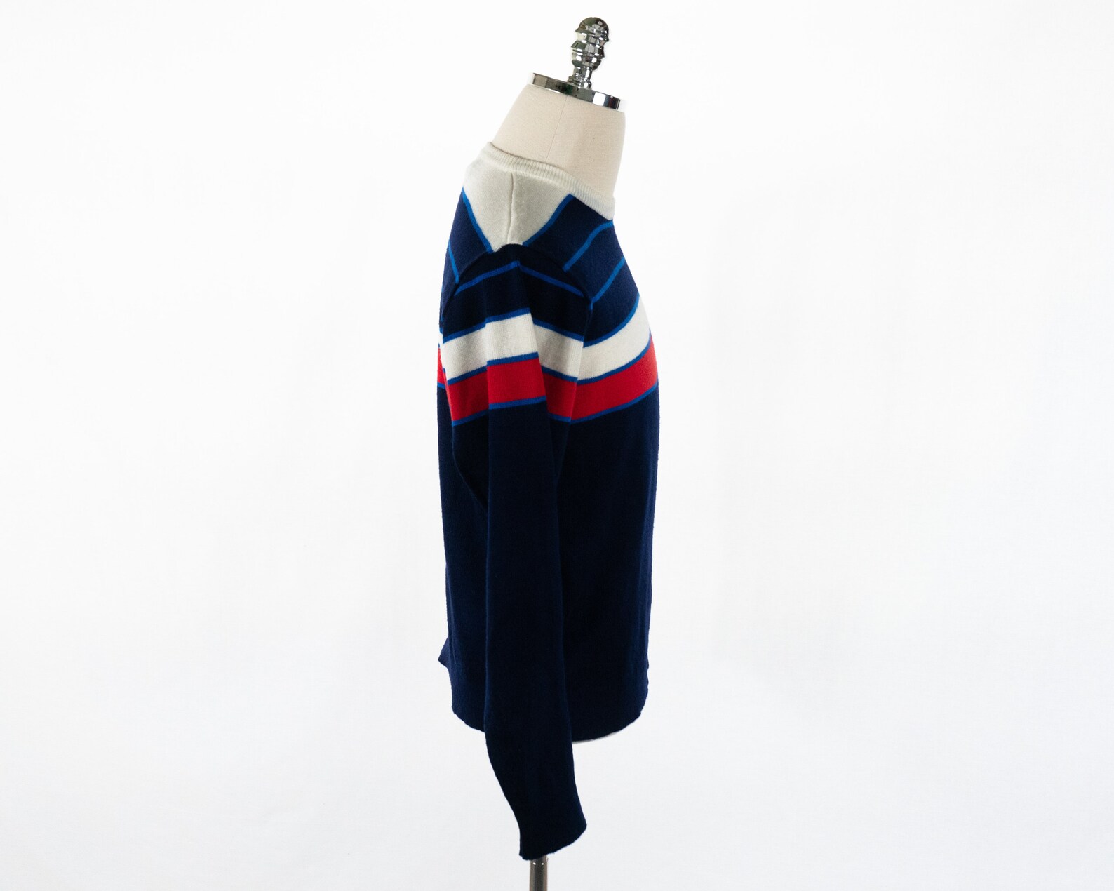 Vintage Ketch Van Heusen Sportswear Red White Blue Navy Striped Ski ...