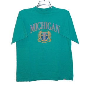 Vintage University of Michigan UM Wolverines U of M Est 1817 Teal Green ...
