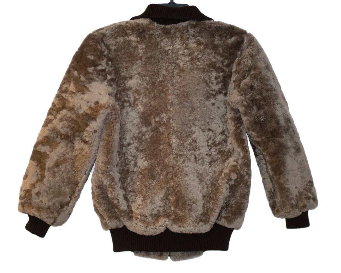 Dimko Mitrev Titov Veles Sheep/lamb Gray/brown Fur Coat Bomber Jacket ...