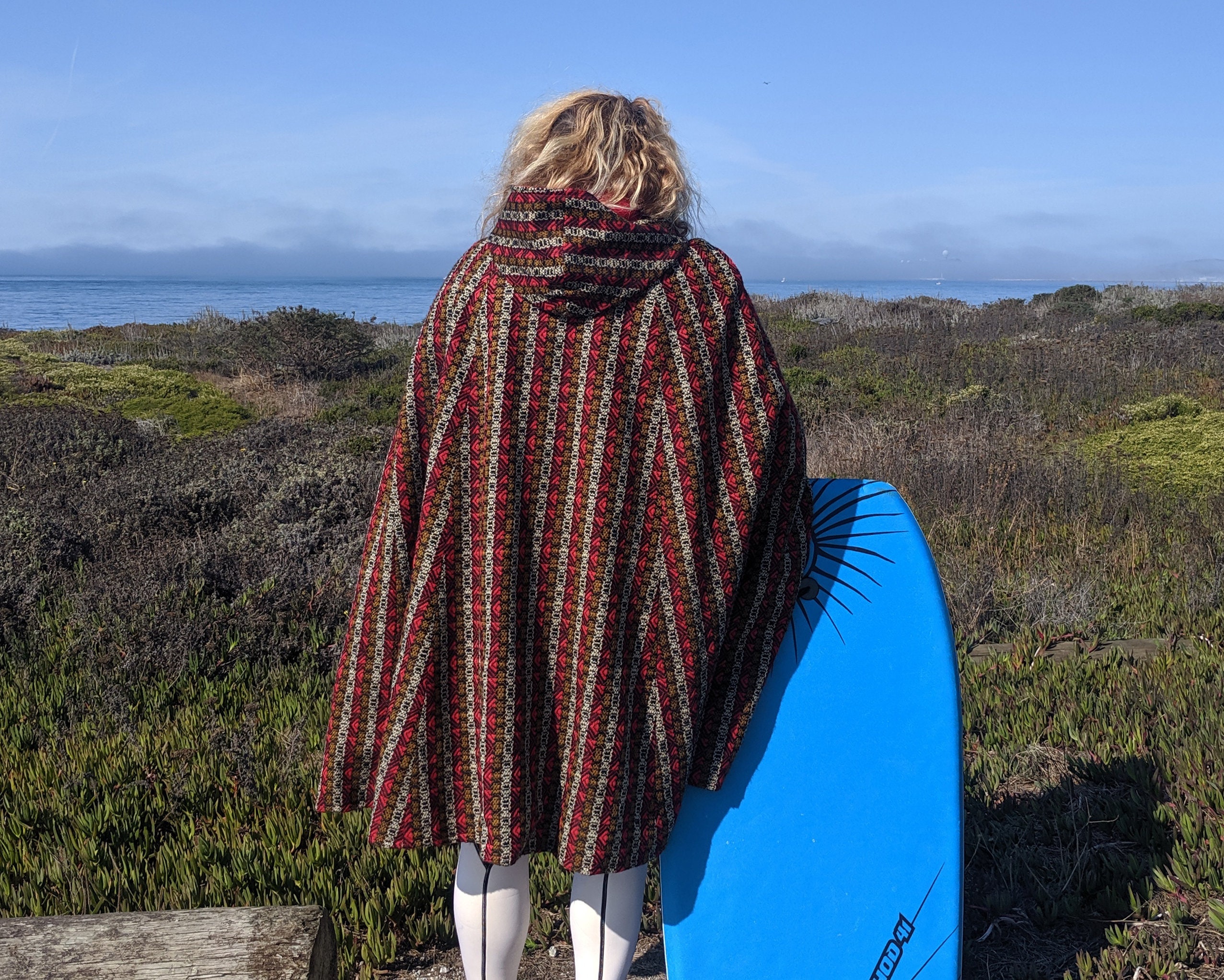 Vintage Handmade Reversible Enchanted Magic Folk Cape Cloak Krokbragd ...