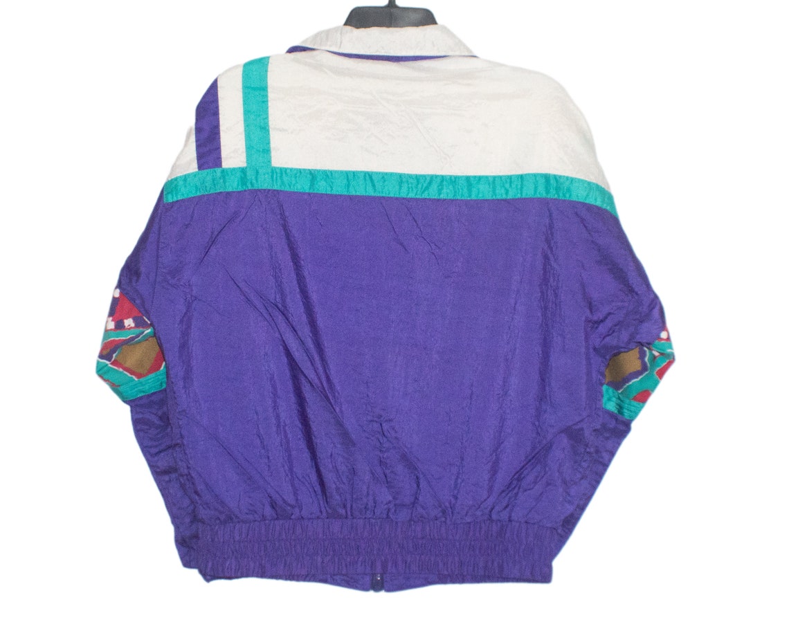 Vintage MTA Pro Pink Turquoise Gold White and Purple Diamond Print ...