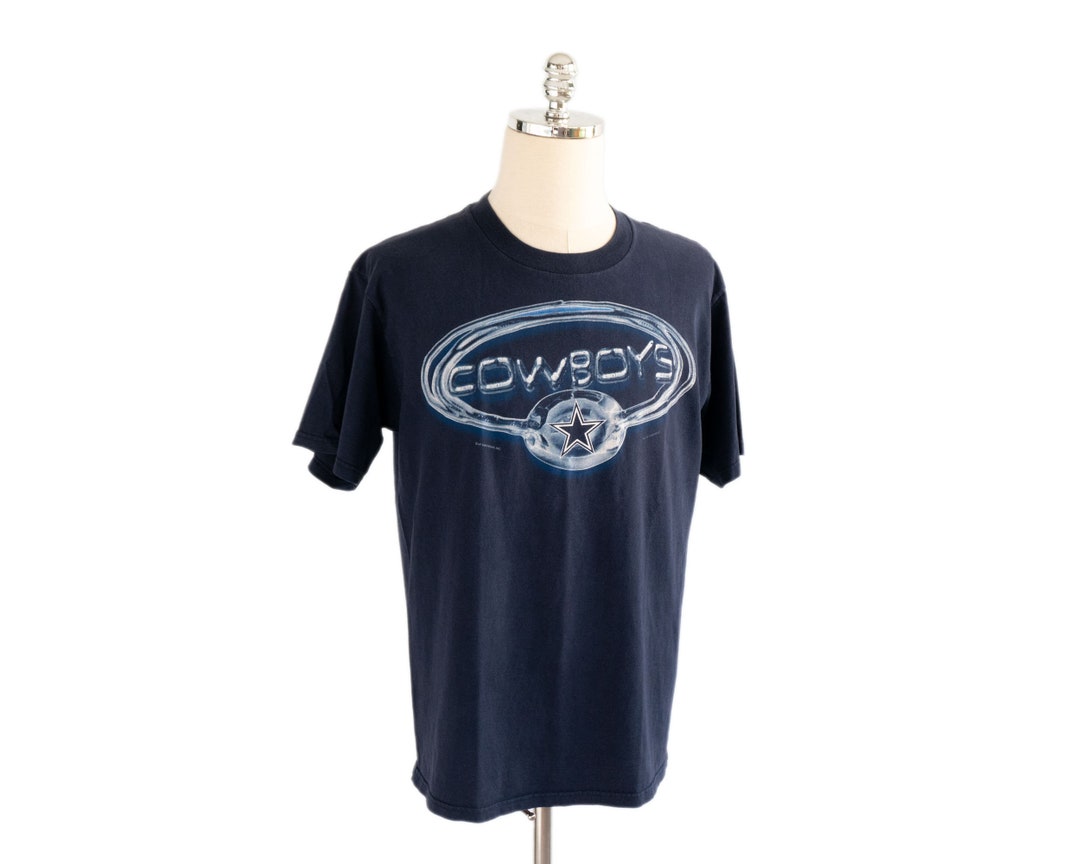 Vintage Dallas Cowboys NFL Football Navy Blue T-shirt Large CSA ...