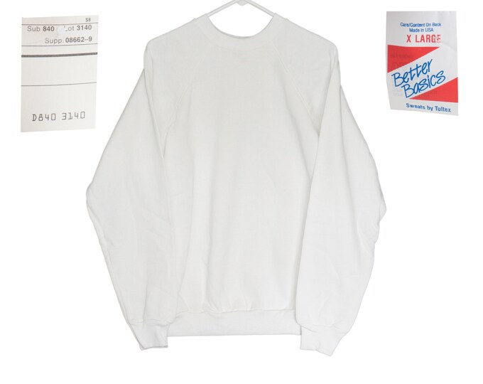 Vintage Plain Solid Blank White Better Basics Tultex Raglan - Etsy