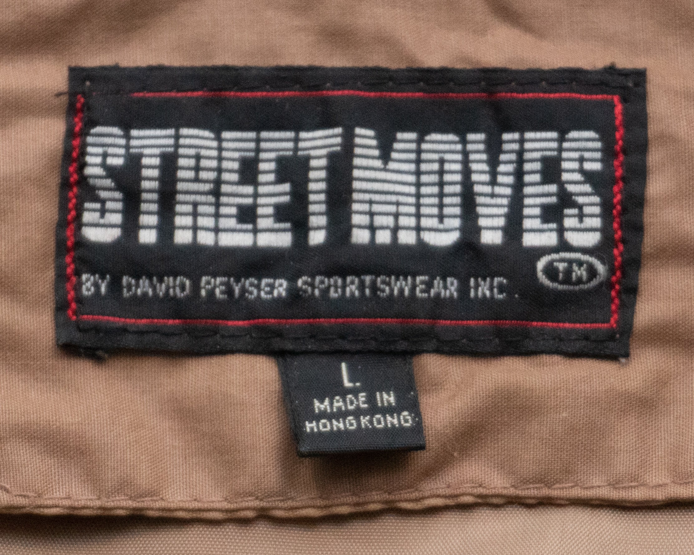 Vintage Street Moves Knock-off Members Only Tan Brown Beige Bomber ...
