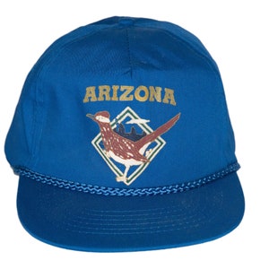 Vintage Arizona Roadrunner Blue Baseball Hat Cap Snapback KC | Etsy