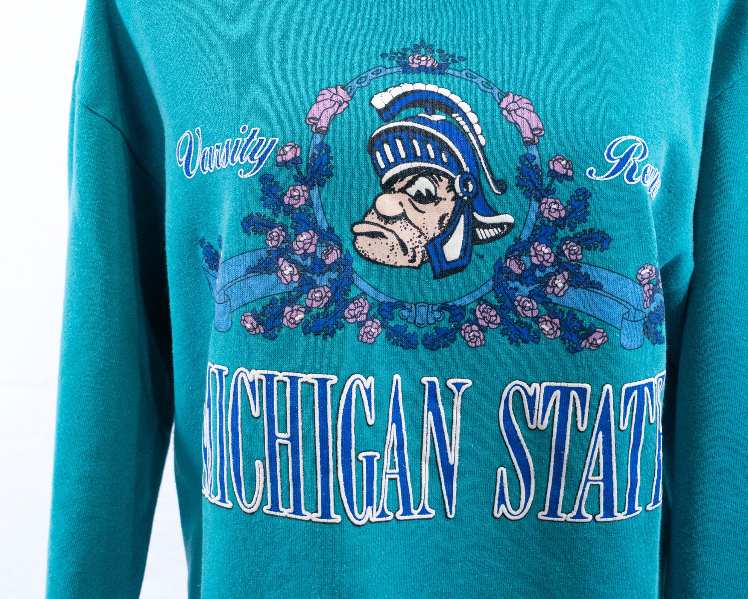 Vintage Michigan State University Varsity Revue Spartans Teal Turquoise ...