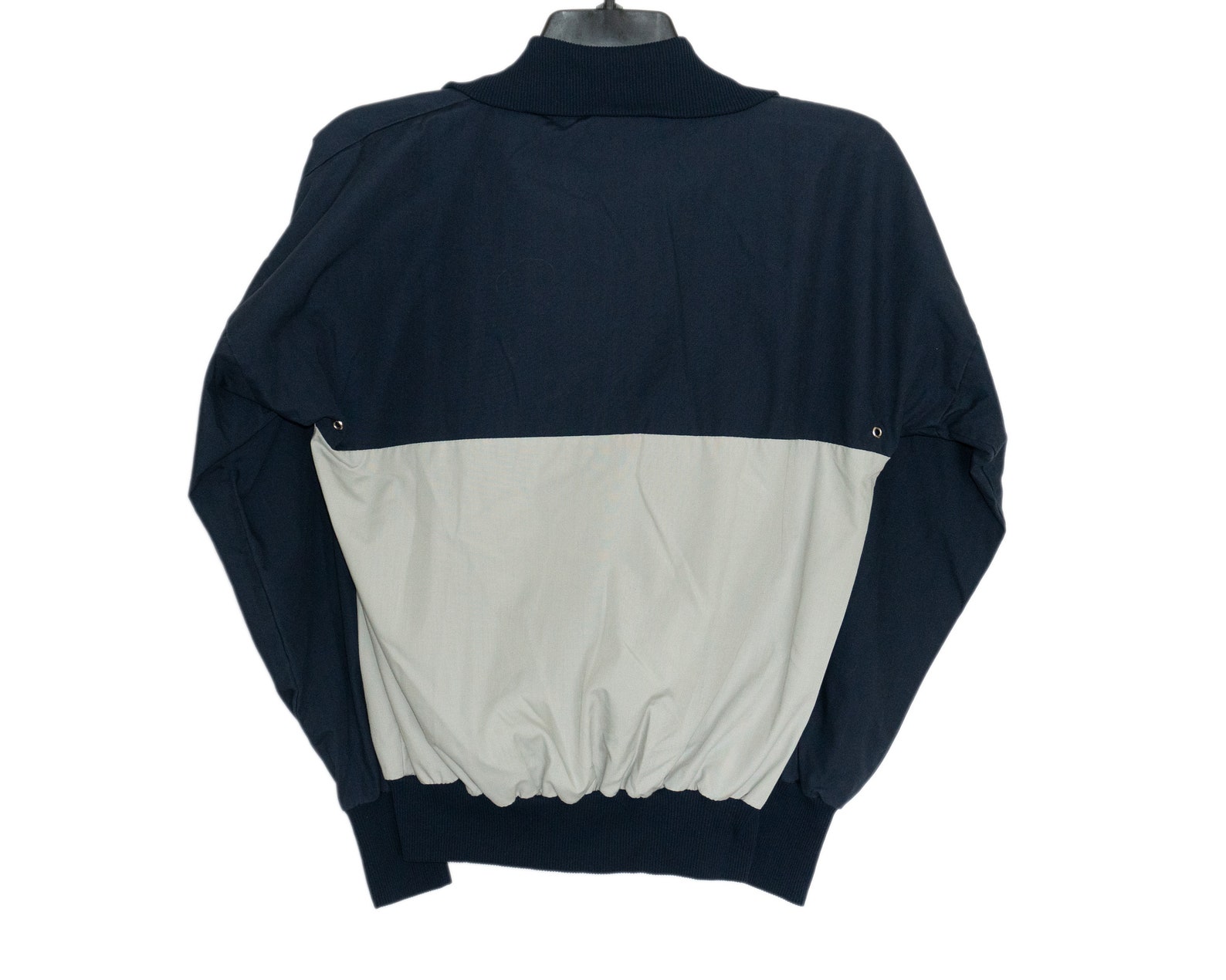Vintage Odlo of Norway Color-blocked Navy Blue and Gray Zip up Light ...