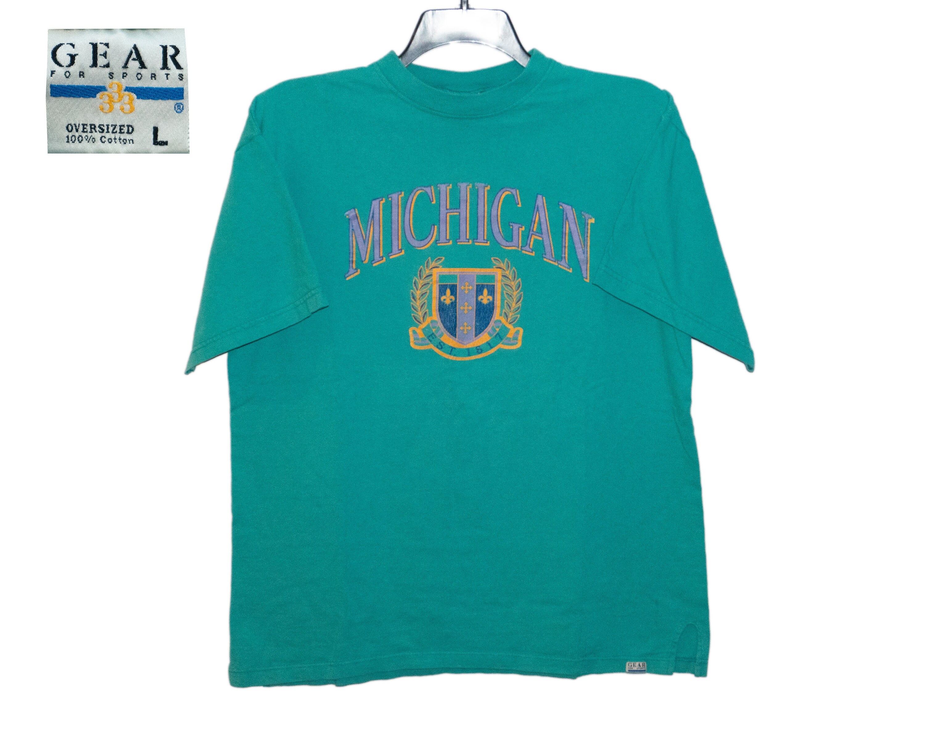 Vintage University of Michigan UM Wolverines U of M Est 1817 Teal Green ...