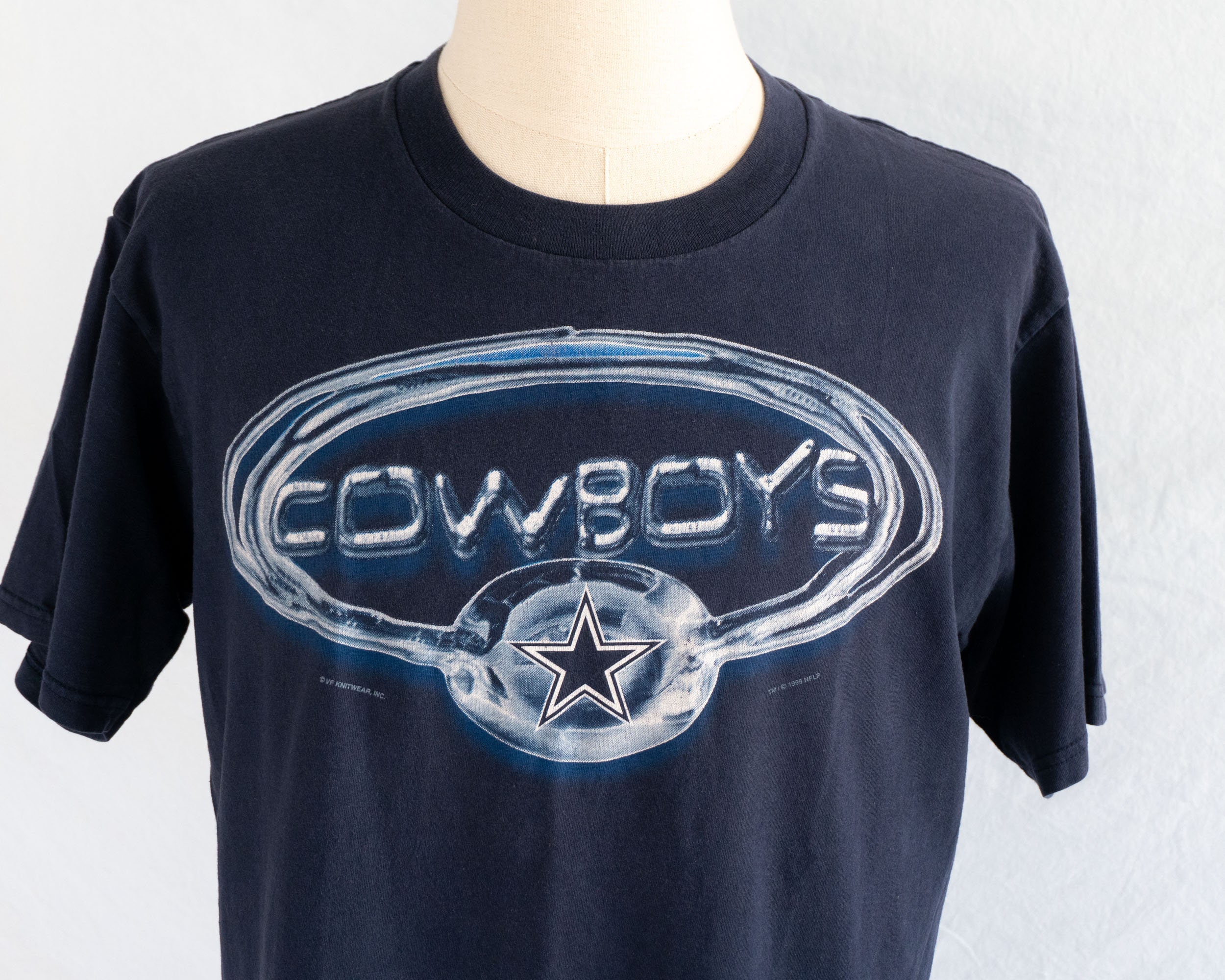 Vintage Dallas Cowboys NFL Football Navy Blue T-shirt Large CSA ...