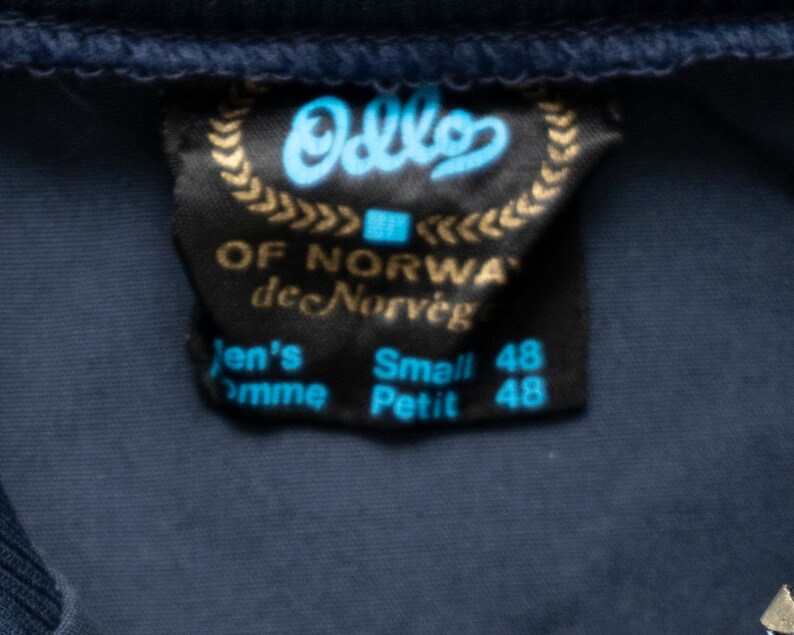 Vintage Odlo of Norway Color-blocked Navy Blue and Gray Zip up Light ...