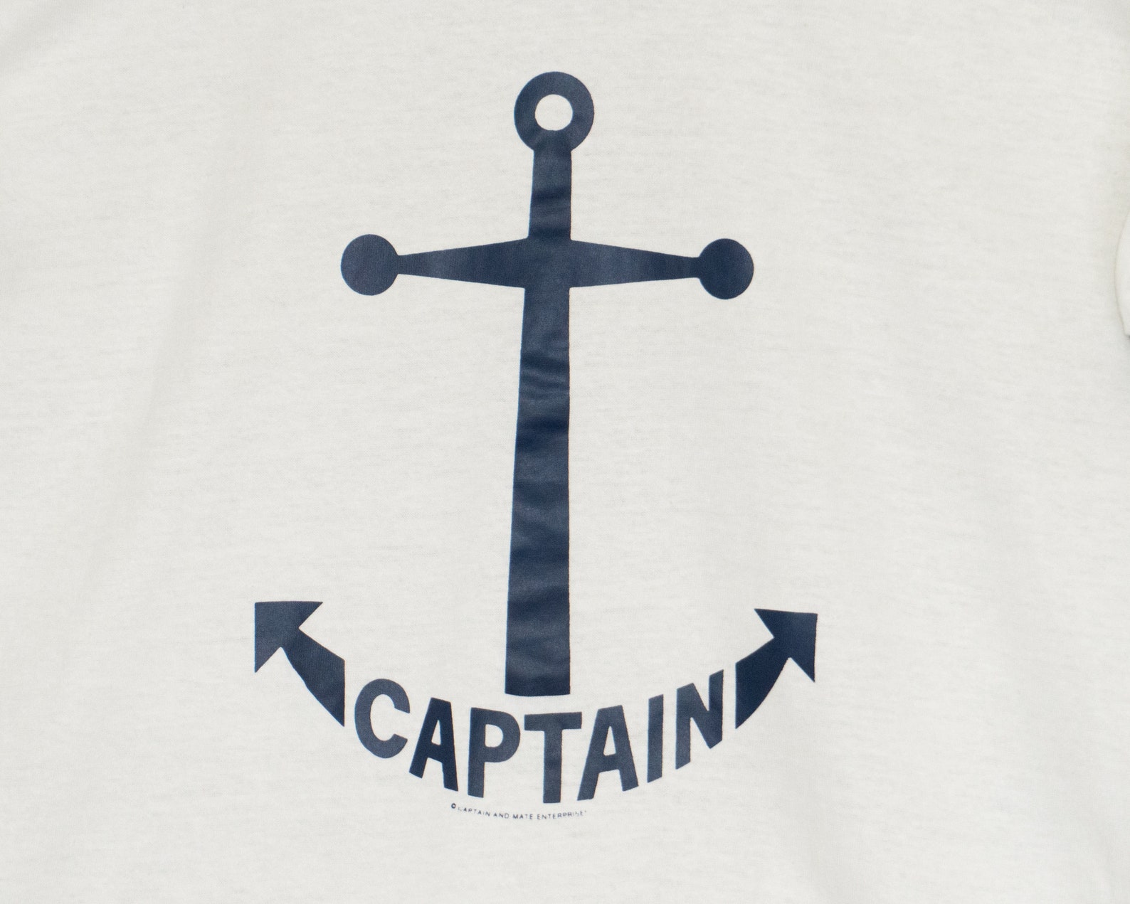 Vintage Captain Anchor Yacht Boat Mate White and Navy Blue - Etsy