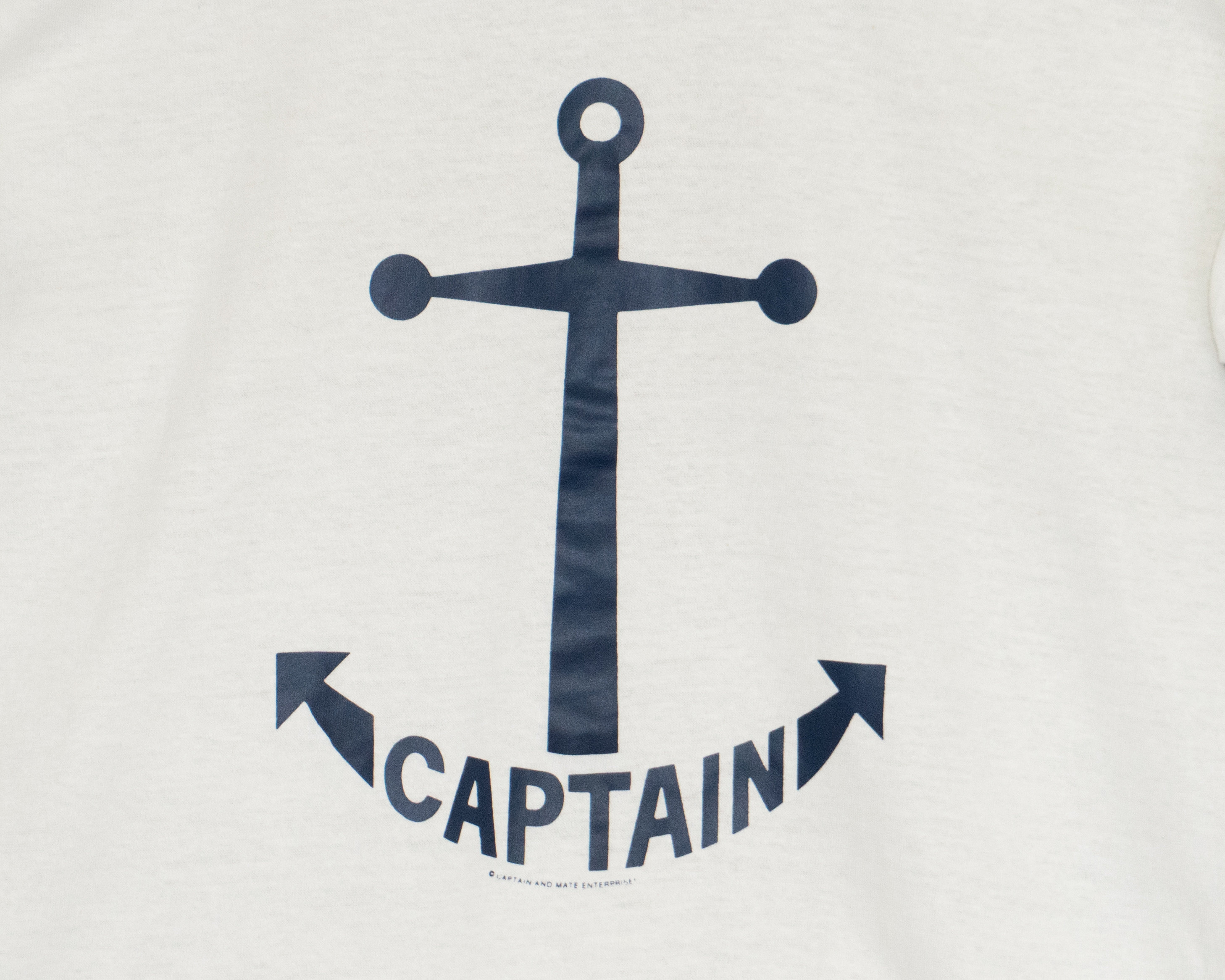 Vintage Captain Anchor Yacht Boat Mate White and Navy Blue - Etsy