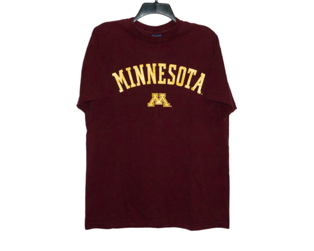University of Minnesota Golden Gophers Yellow Gold and Maroon Red T ...