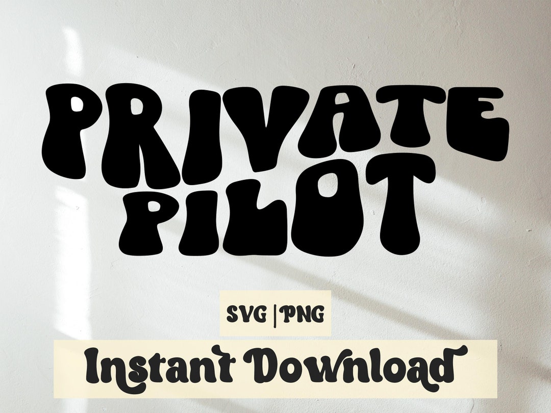 Private Pilot SVG PNG Fighter Pilot Aircraft Plane - Etsy