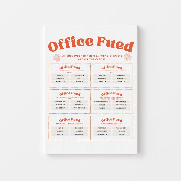 Office Family Feud - Etsy