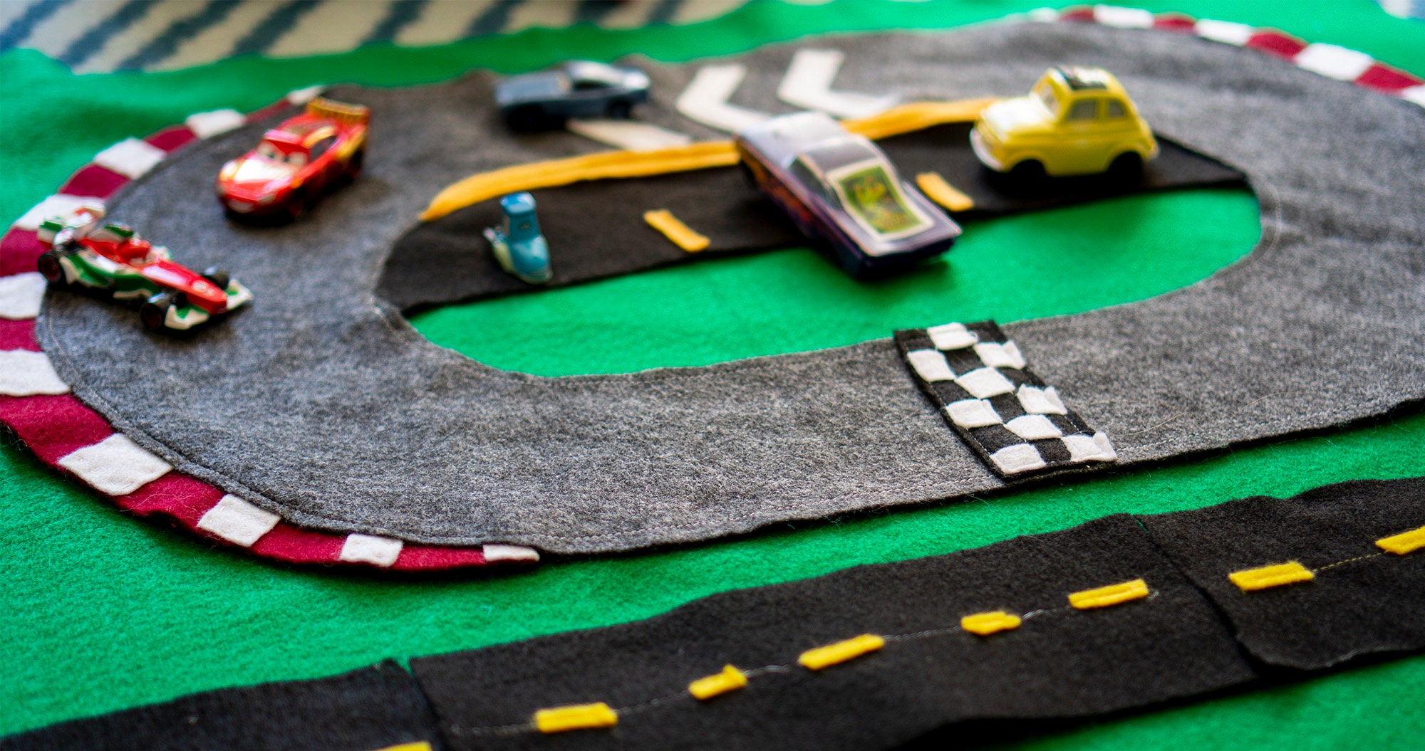 Felt Racetrack for Toy Cars Pattern - Etsy New Zealand