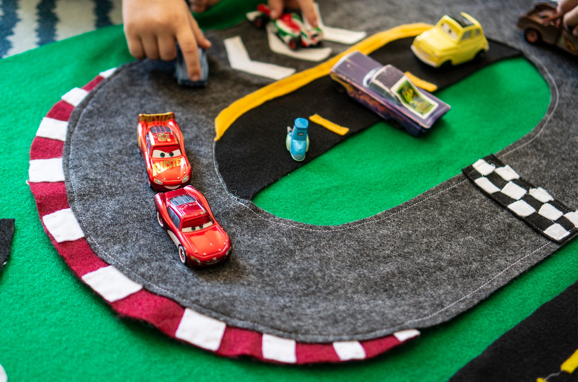Felt Racetrack for Toy Cars Pattern - Etsy New Zealand
