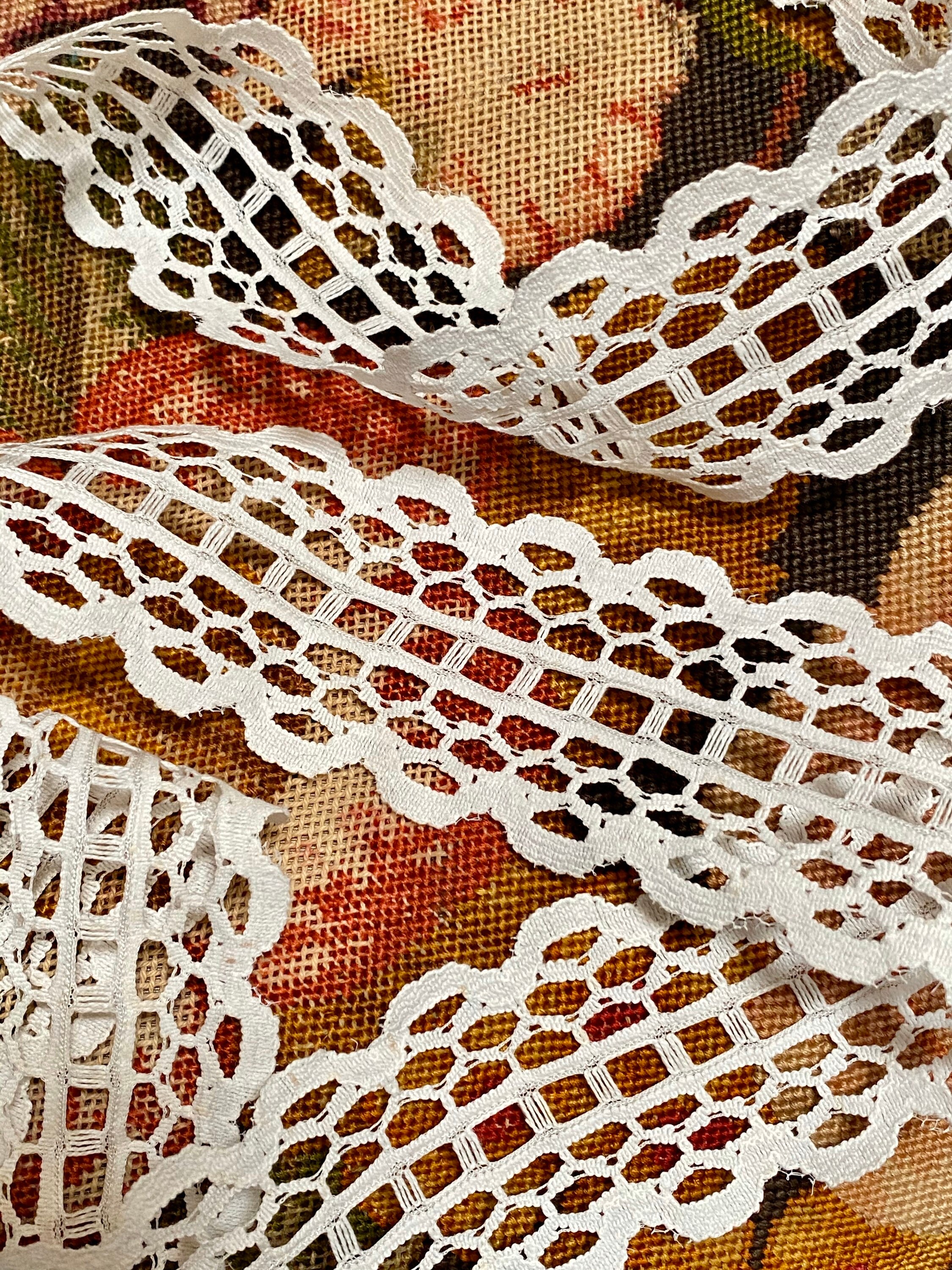 Vintage off White Eyelet Lace. Open Weave Cotton. - Etsy