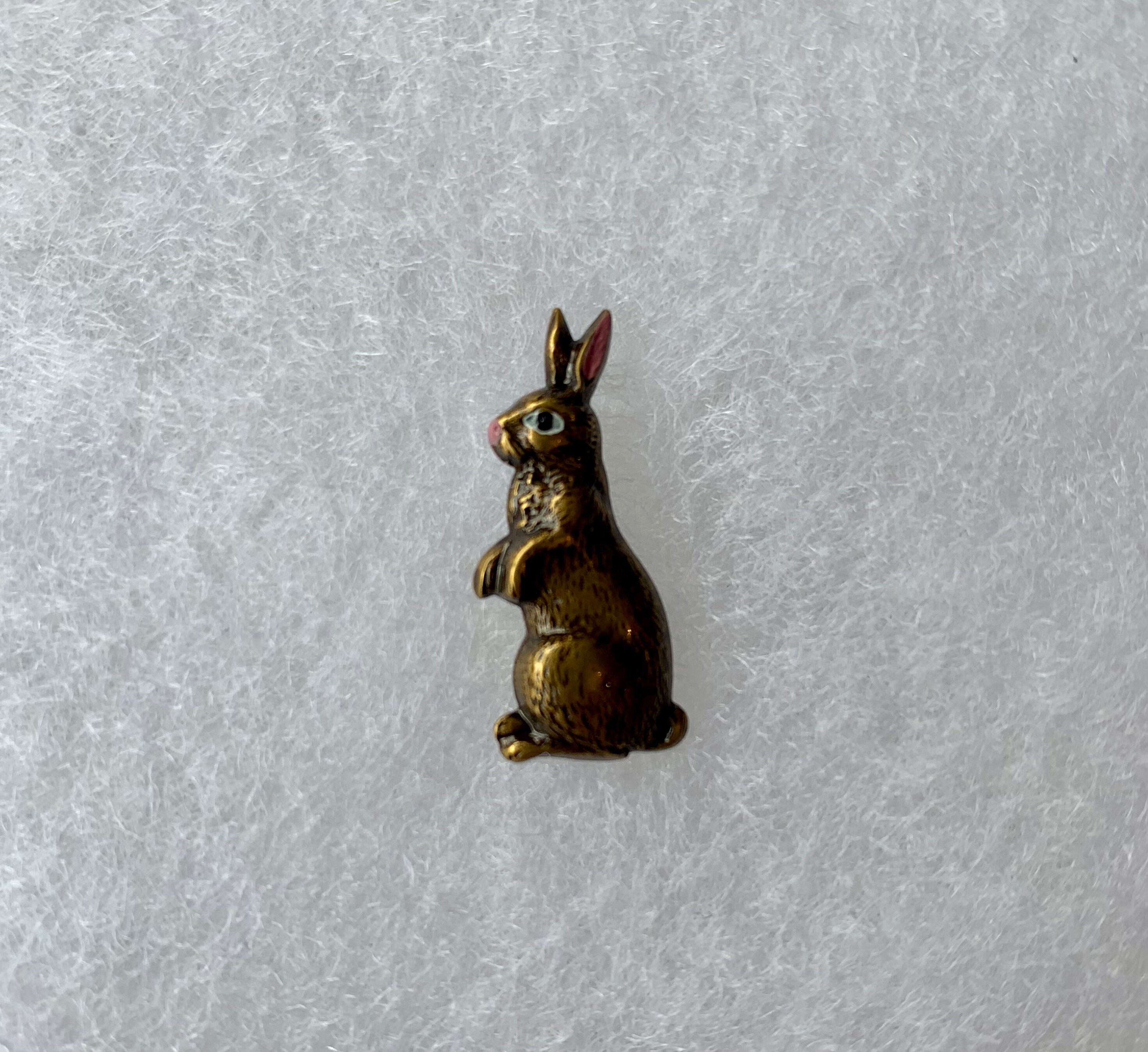 Bronze Rabbit Metal Button. 3 Styles Cute. Kiddie. Craft - Etsy