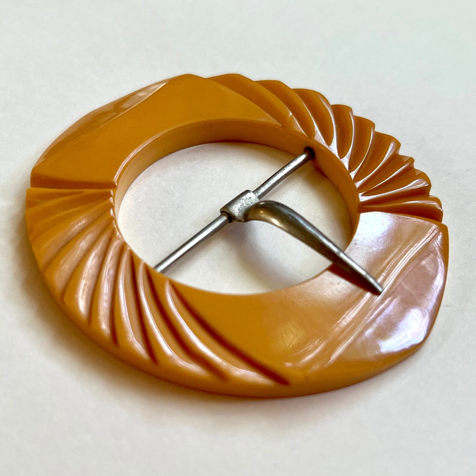 Vintage Carved Corn Bakelite Buckle. - Etsy