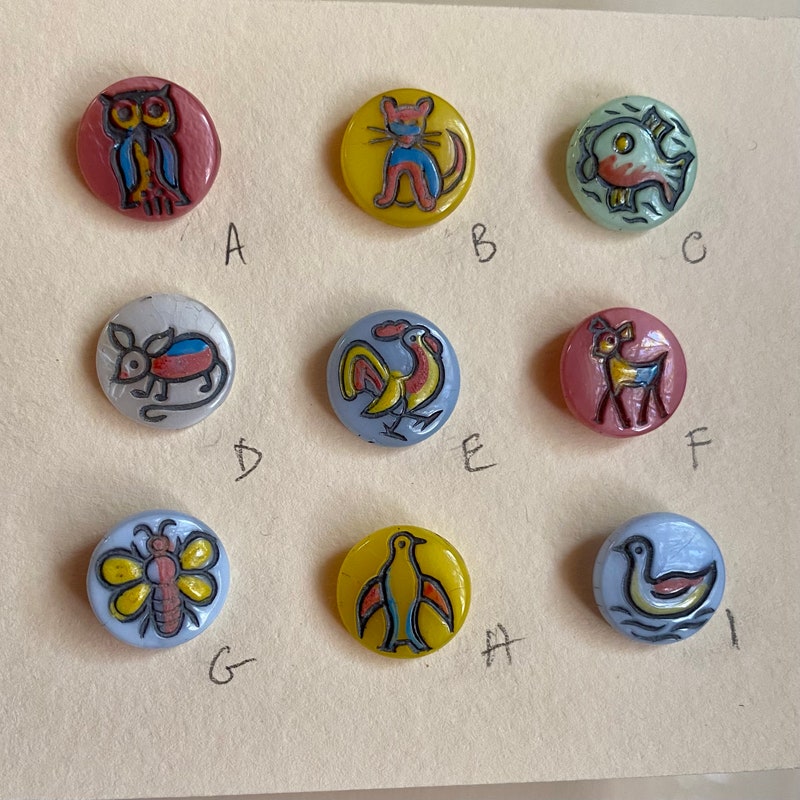 Animal Buttons - Etsy UK
