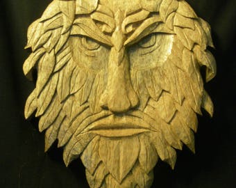 Green man sculpture | Etsy