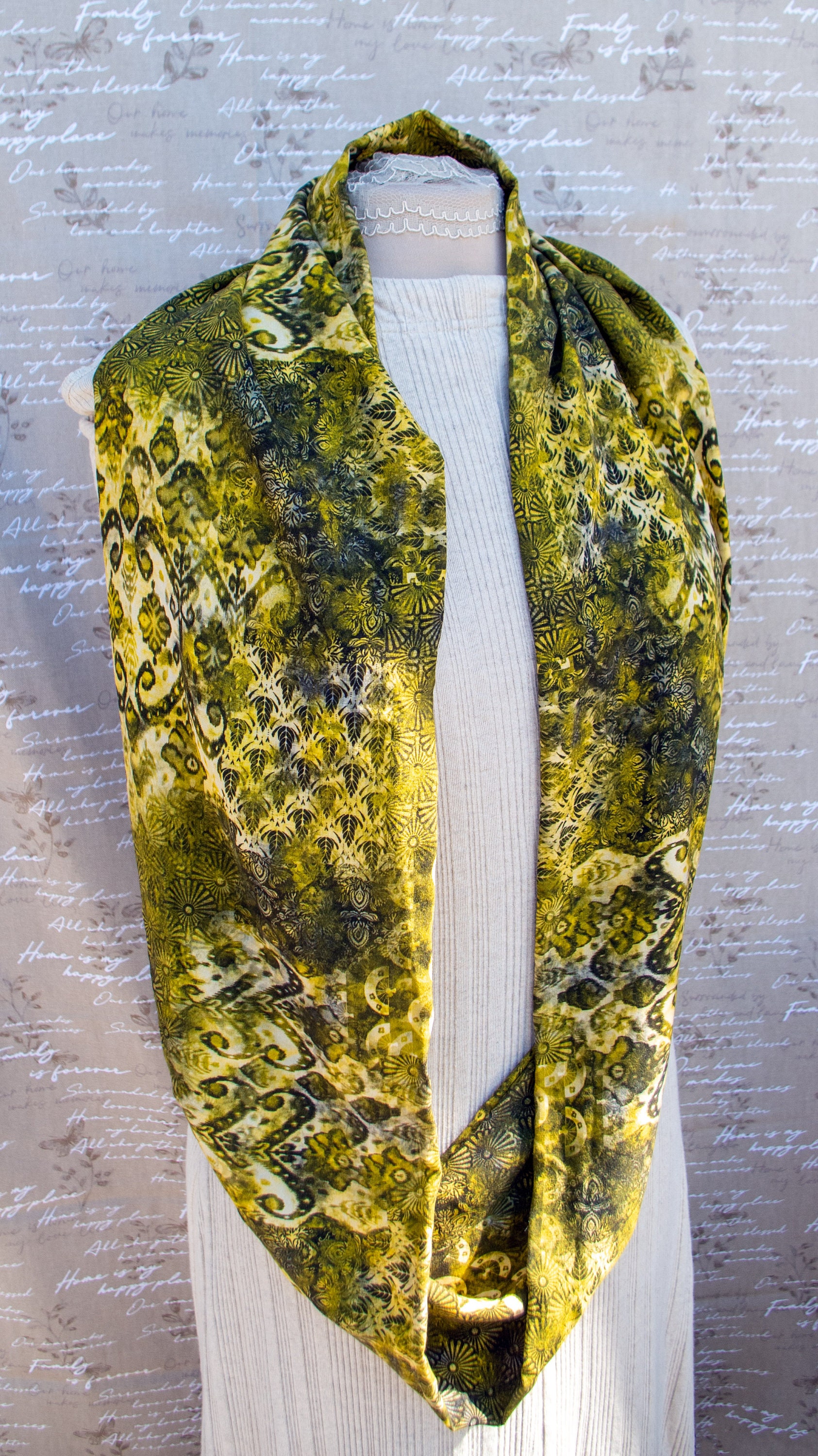 Infinity Scarf With Pocket, Rayon Scarf, Summer Scarf, Hidden Pocket ...