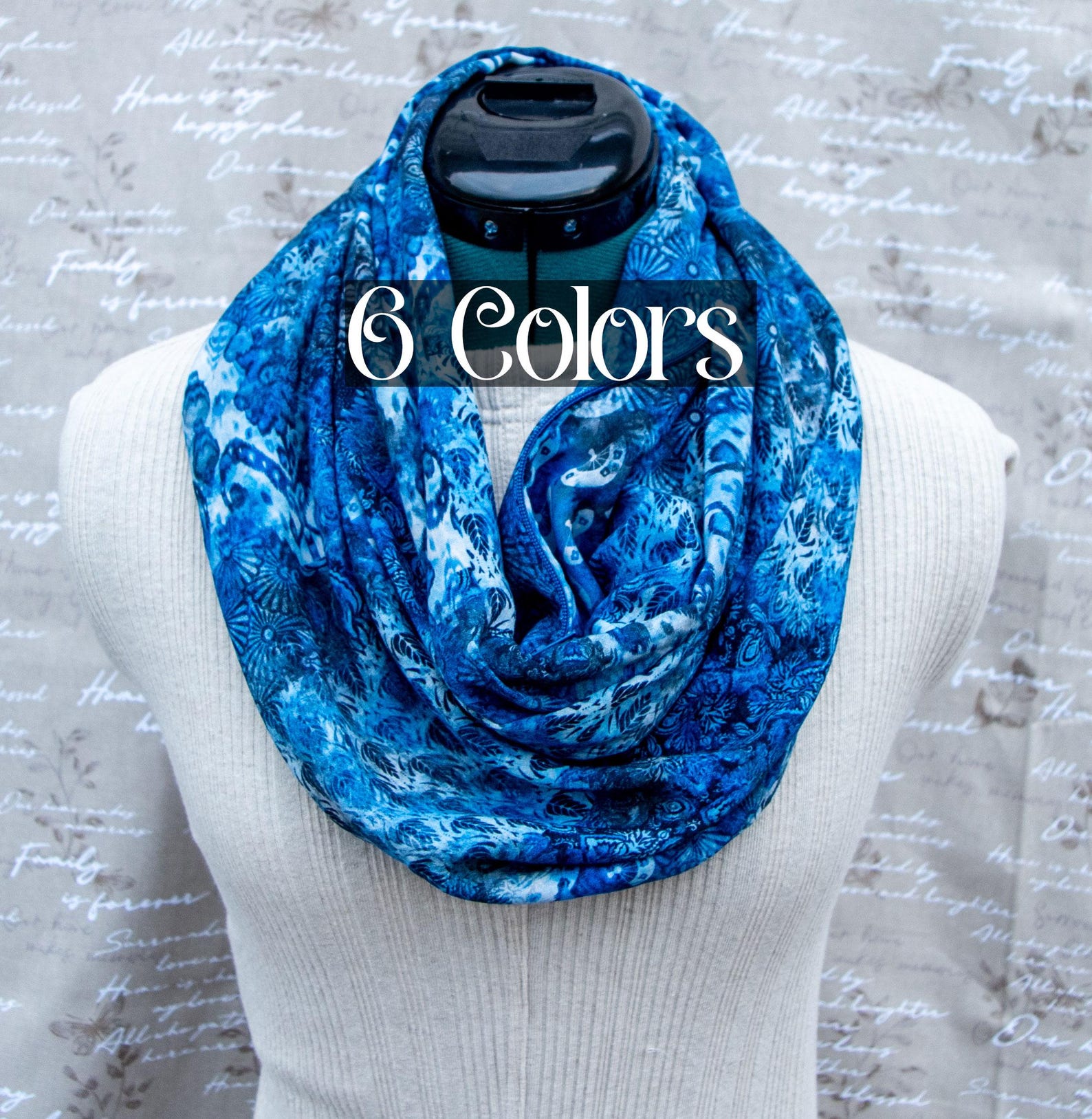 Infinity Scarf With Pocket, Rayon Scarf, Summer Scarf, Hidden Pocket ...