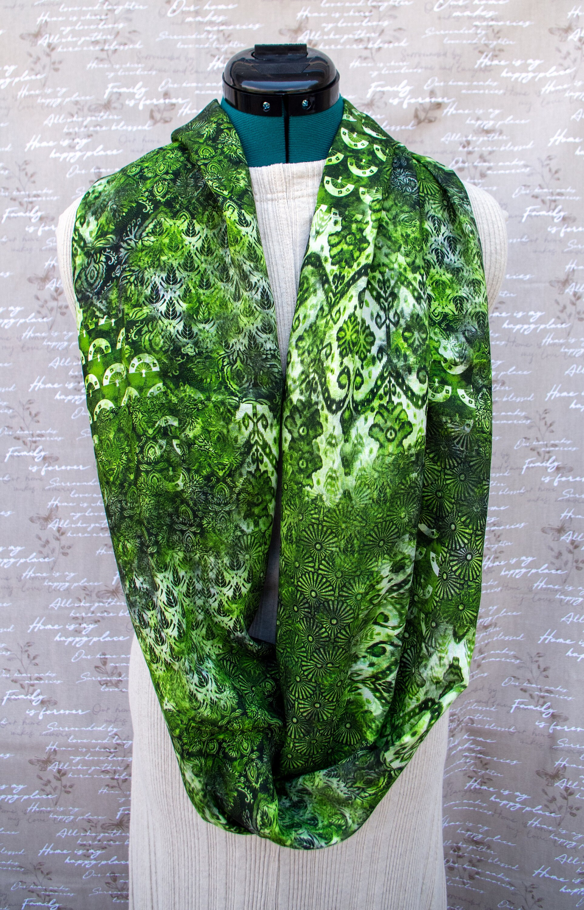 Infinity Scarf With Pocket, Rayon Scarf, Summer Scarf, Hidden Pocket ...