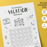 Countdown Vacation | Days Until | Magnet |dry Erase | Days Until ...