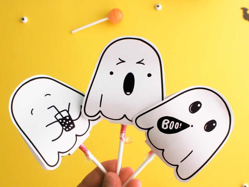 Ghost Lollipop Holder, Halloween Kids Class Treats (digital Download ...