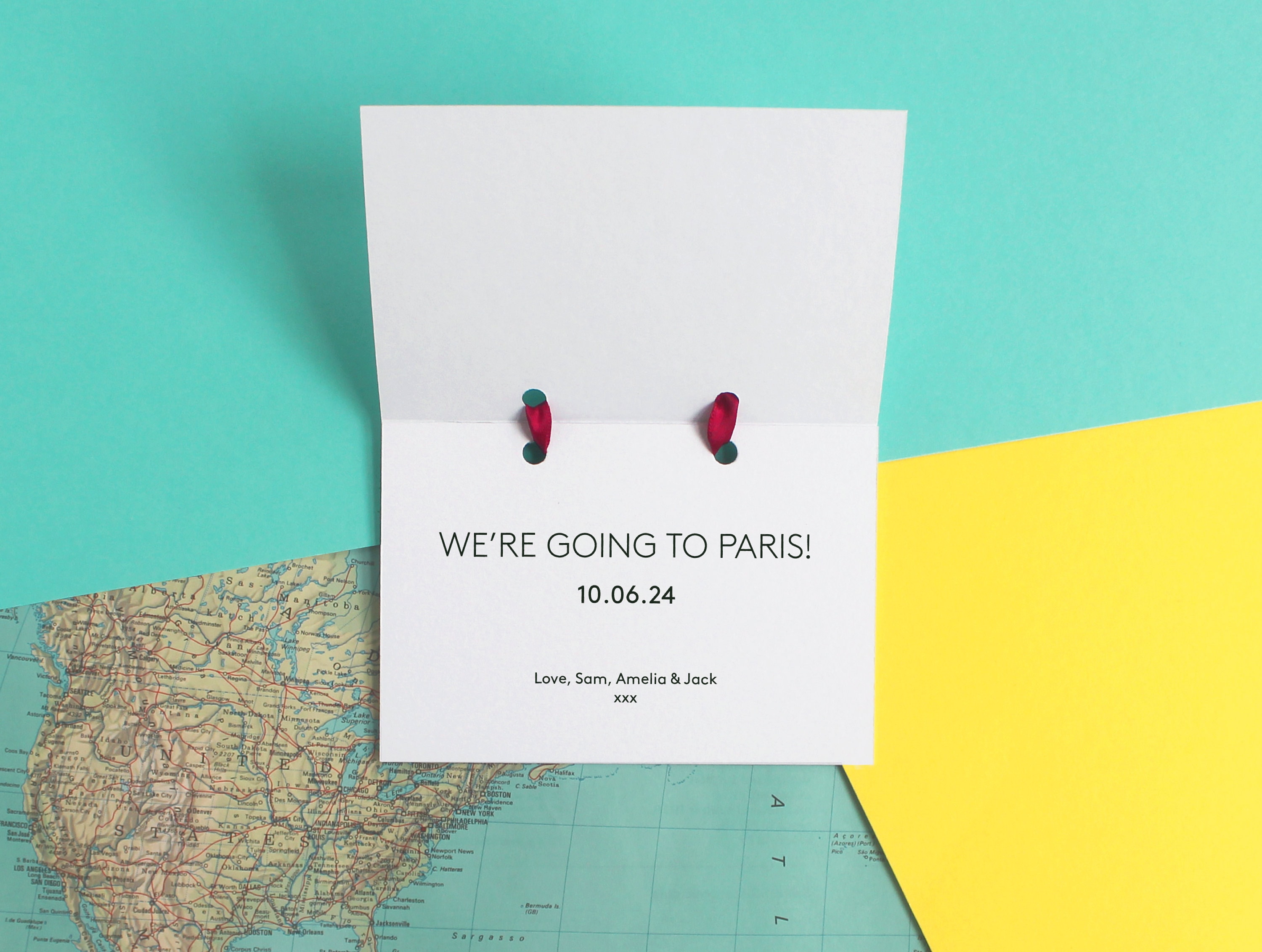 Surprise Trip Reveal Card: Personalized Vacation Announcement (digital ...