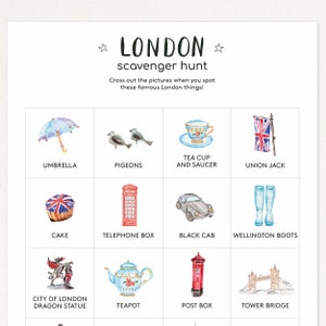 Kids London Activity Set | Printable Travel Games (digital Download) - Etsy