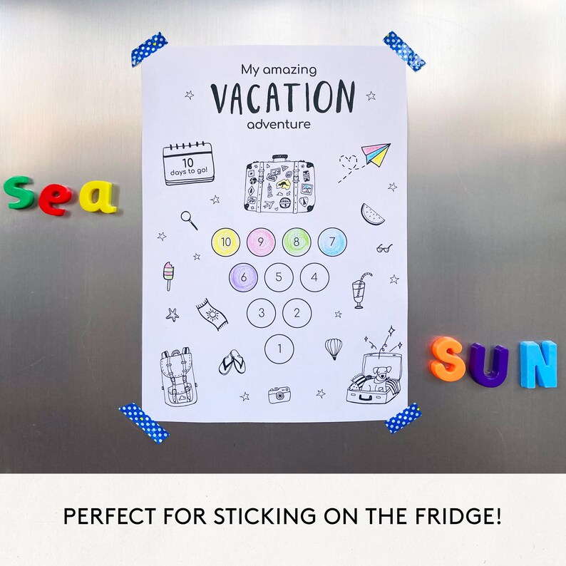 Kids Vacation Countdown | Kids Countdown Holiday Trip | Vacation Kids ...