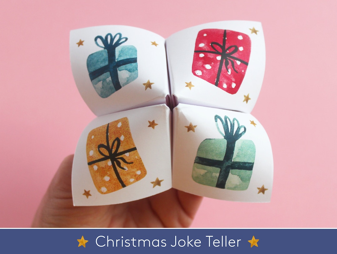 Christmas Joke Teller, Christmas Party Game Printable, Christmas ...