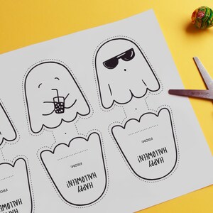 Ghost Lollipop Holder, Halloween Kids Class Treats (digital Download ...