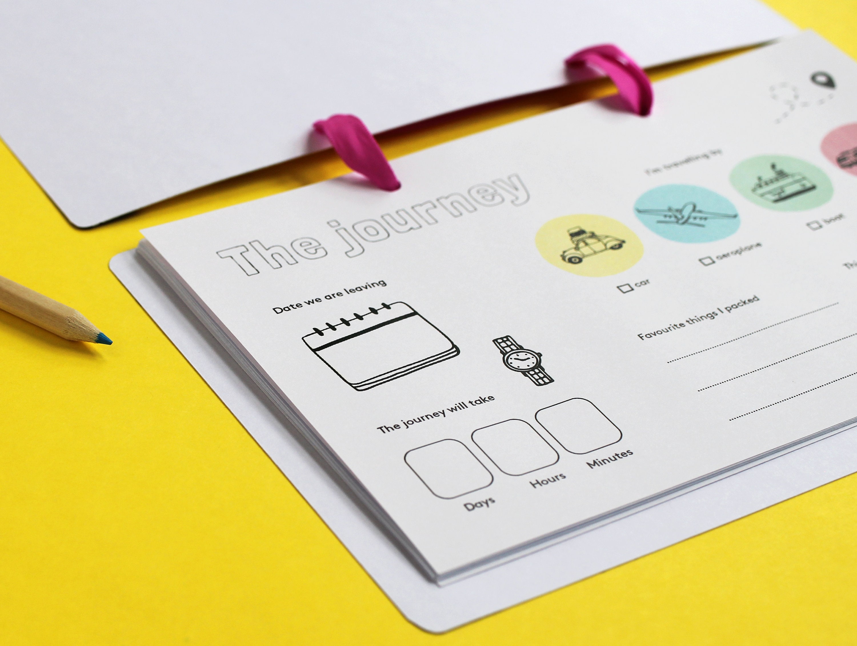 Kids Travel Activity Journal Printable Kit Vacation Memory Kids Journal ...