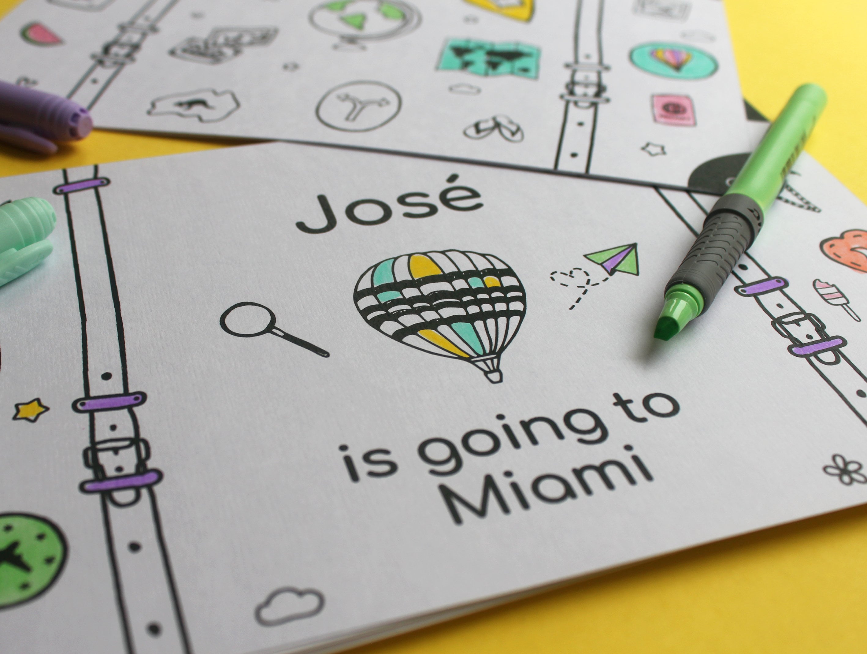 Kids Travel Activity Journal Printable Kit Vacation Memory Kids Journal ...