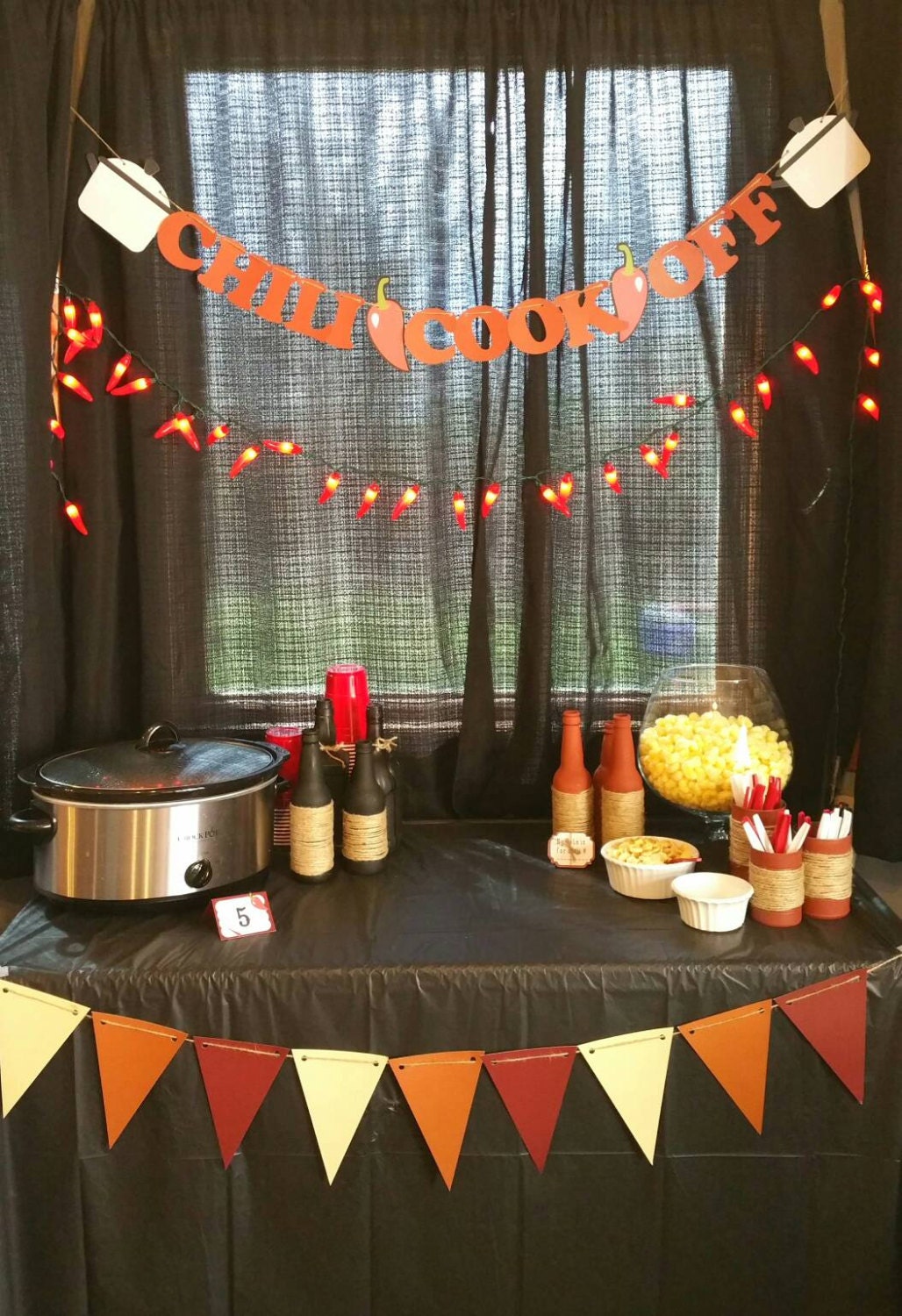 Chili Cook off Ballot, Chili Party Decorations, Festa Party Decor ...
