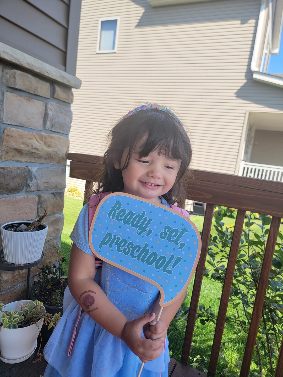 First Day of Preschool Prop, Back to School, First Day of School ...