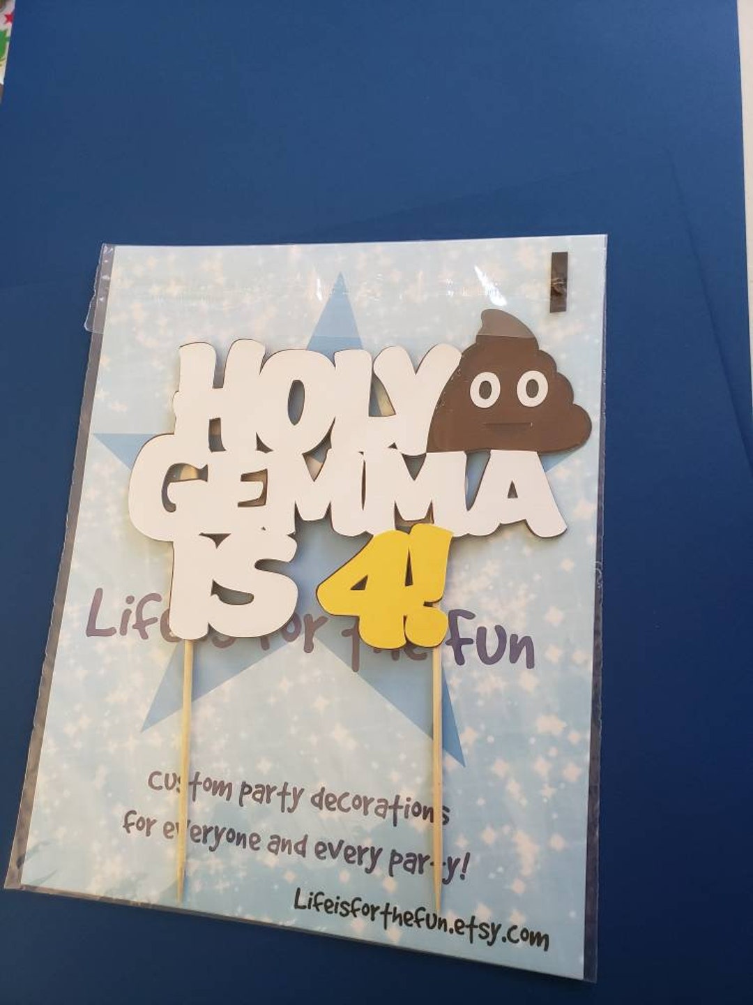 Poop Party Decor, Poop Cake Topper, Emoji Cake Topper, Over the Hill ...