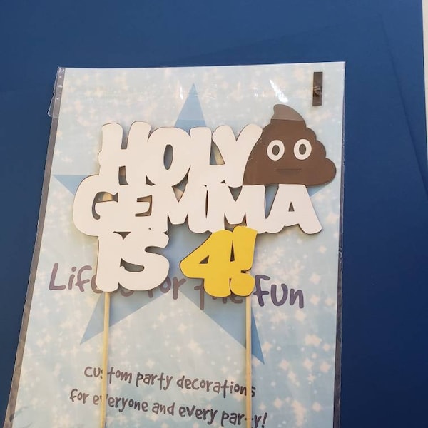 Poop Cake Toppers - Etsy