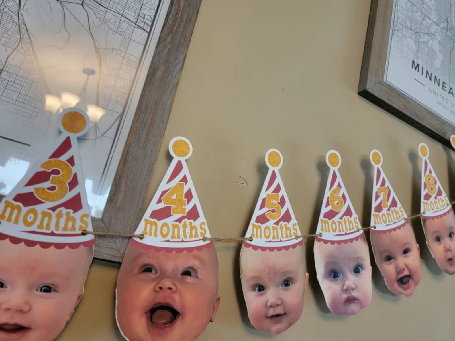 Personalized Photo Banner First Birthday Banner Bridal | Etsy