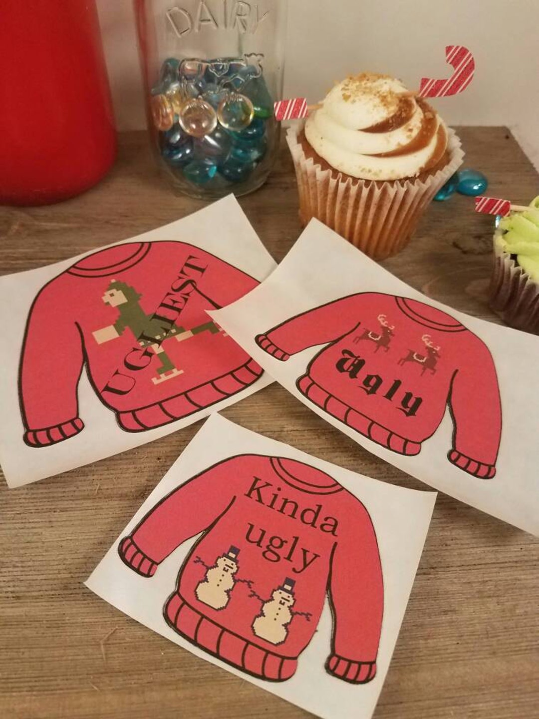 Ugly Christmas Sweater Party Award, Ugly Sweater Decoratons, Ugly ...