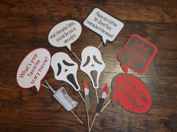 Scream Party Decorations Halloween Photo Props Kids | Etsy