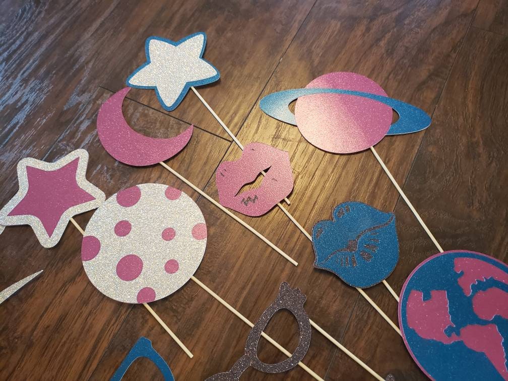 Space Party Photo Props Outer Space Birthday Decorations - Etsy