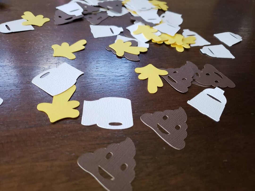 Poop Party Decorations, Emoji Party Decoration, Poop Confetti, Toilet ...