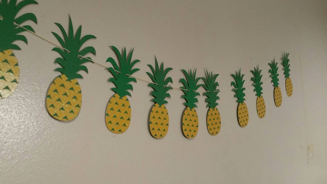 Pineapple Party Pineapple Banner, Hawaiian Luau, Hawaiian Party ...