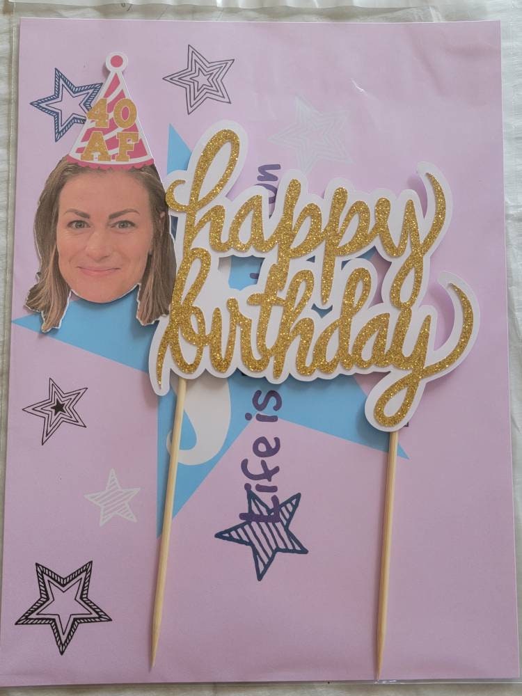Custom Face Cake Toppers First Birthday 21st30th50th | Etsy